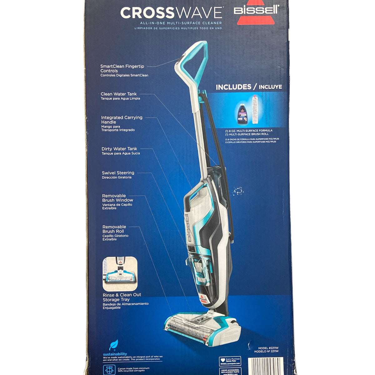 BISSELL CrossWave All-in-One Multi-Surface Wet Dry Vac 2211W ...
