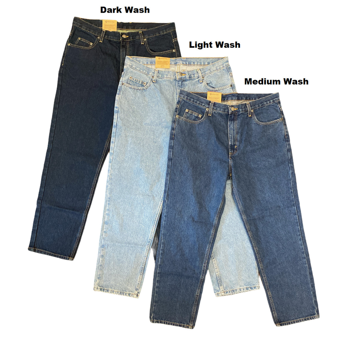 Member's Mark Men's Heavy Weight Denim Relaxed Fit 5-Pocket Jeans ...