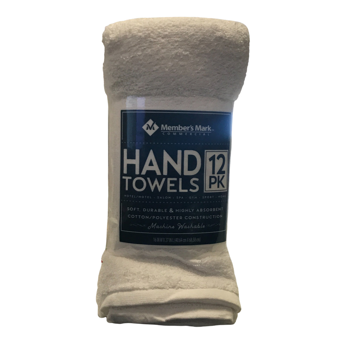 Member's Mark Commercial Hospitality Hand Towels, White, Set of 12 ...