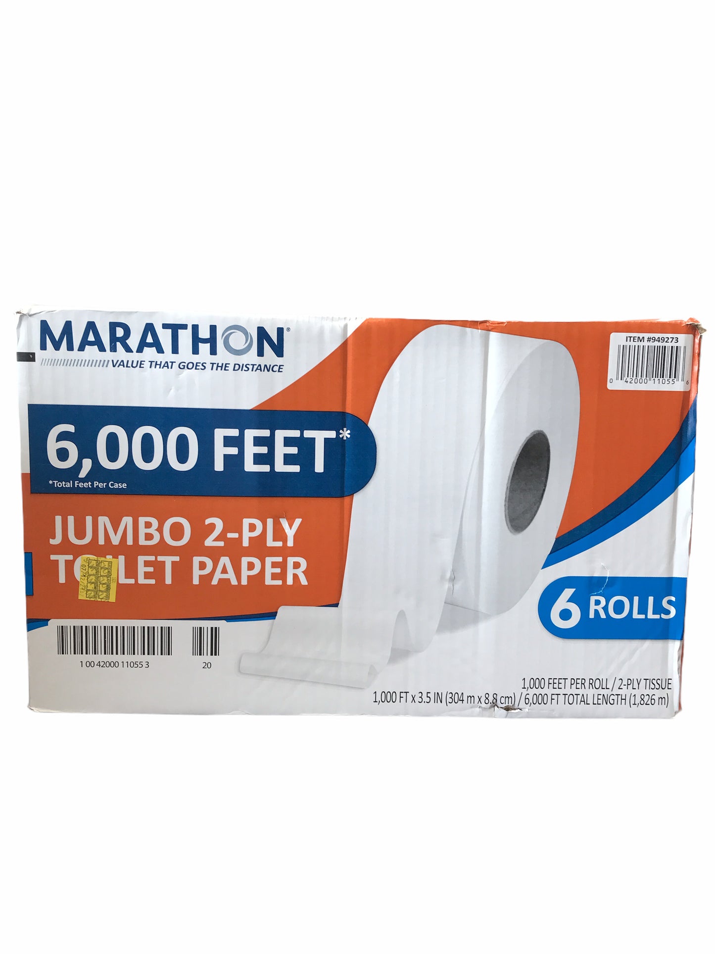 Marathon Jumbo 2 ply Roll Toilet Paper 6 Rolls 1,000ft each – Ewirelessgear