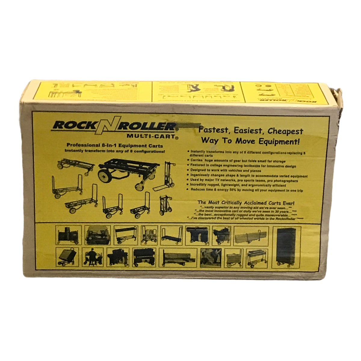 ADVANTUS Multi-Cart 8-in-1 Cart, 500 Pound Capacity, Black/Yellow (862 ...