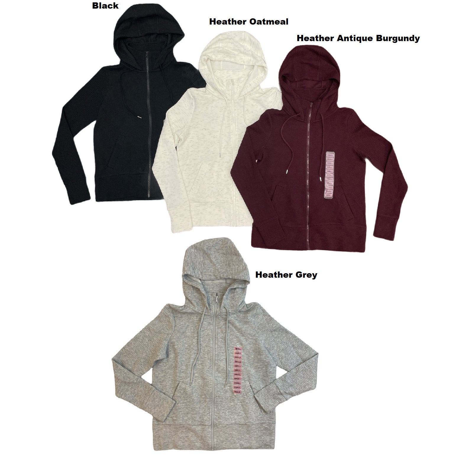 ACTIVE LIFE Women's Ribbed Cotton Blend Full Zip Hoodie – Ewirelessgear