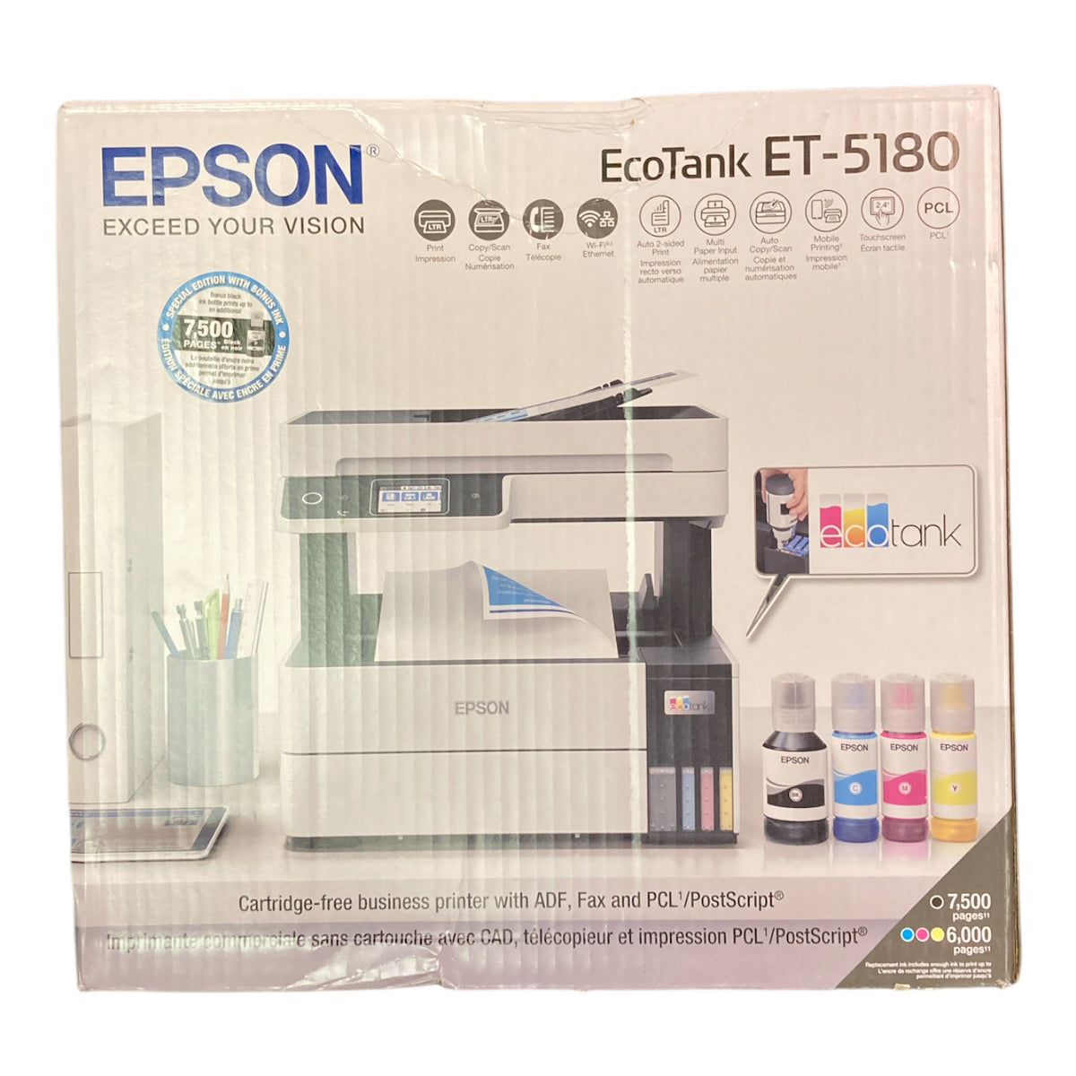 Epson EcoTank Pro ET-5180 Special Edition All-in-One Supertank Printer ...