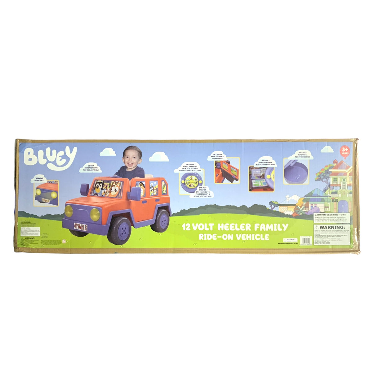 Bluey Heeler Family 12-Volt Battery Powered Ride-On, Ages 3+, 66lb. Ma ...