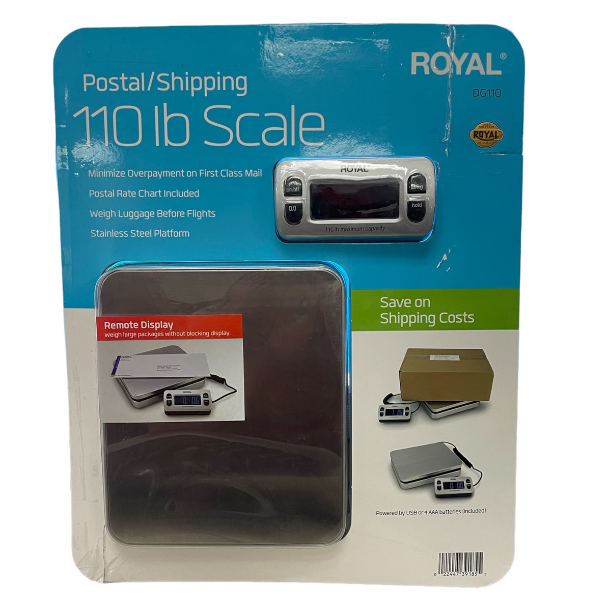 Royal DG110 Shipping/Postal Scale, 110 lb. Capacity — Ewirelessgear