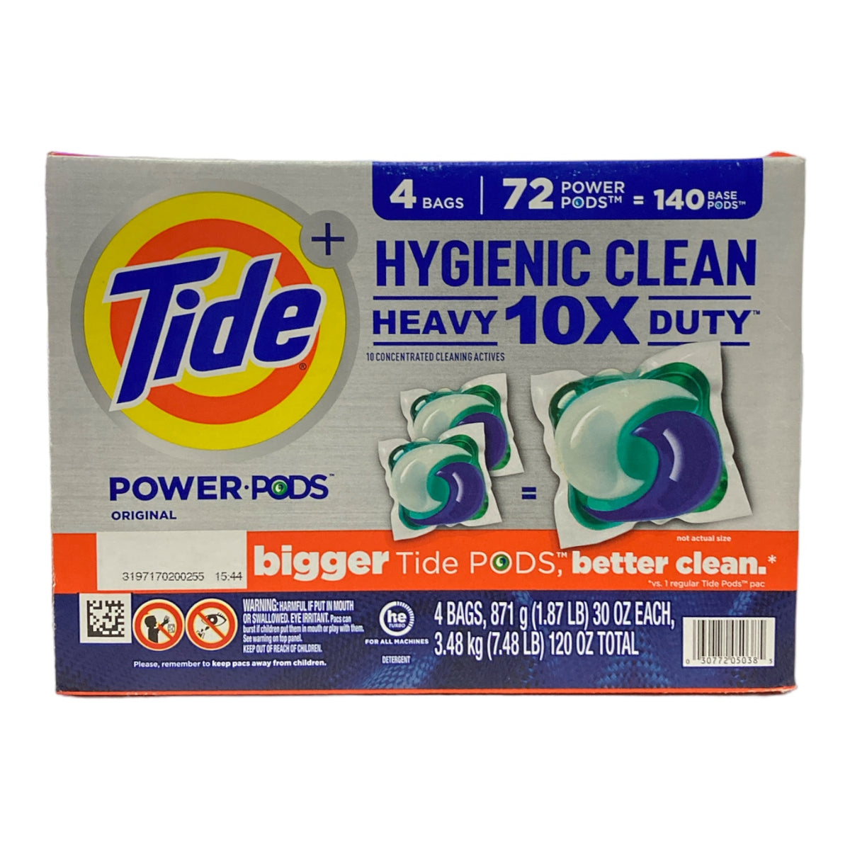 Tide Power PODS Heavy Duty Liquid Laundry Detergent Pacs Hygienic Clea ...