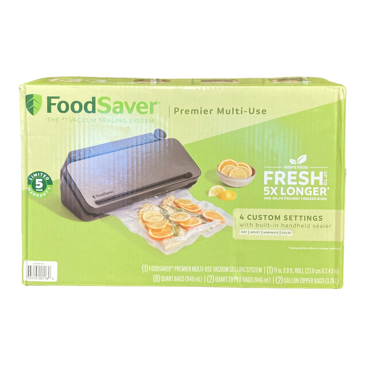 FoodSaver Multi-Use Food Preservation System with Built-in Handheld Se ...