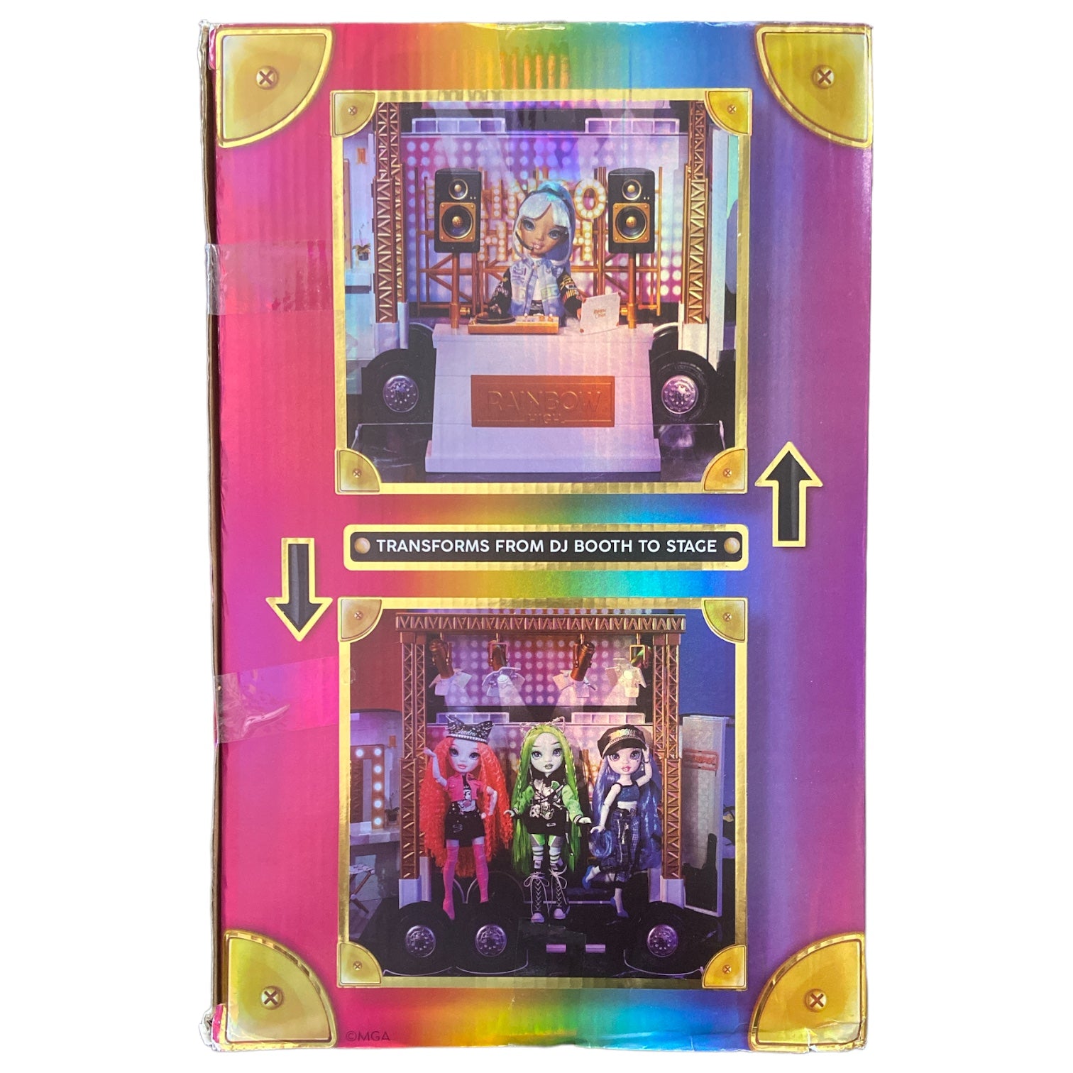 Rainbow High Rainbow Vision World Tour Bus, Stage, 4-1 Light Up, Delux ...