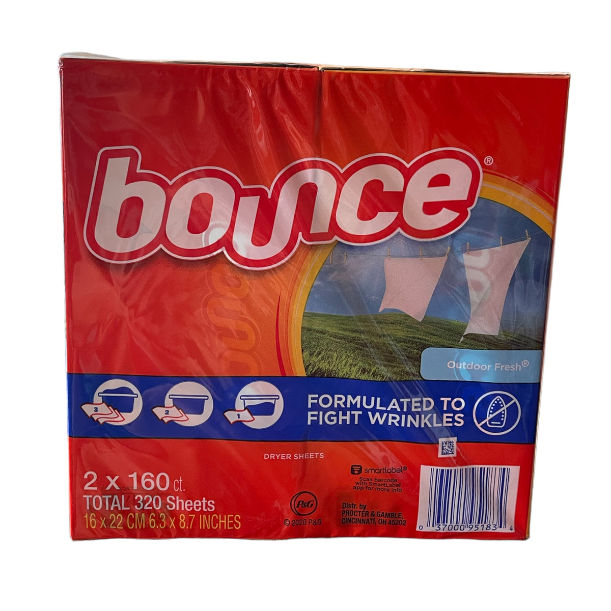 Bounce Fabric Softener Dryer Sheet Outdoor Fresh, 160 Count — Ewirelessgear