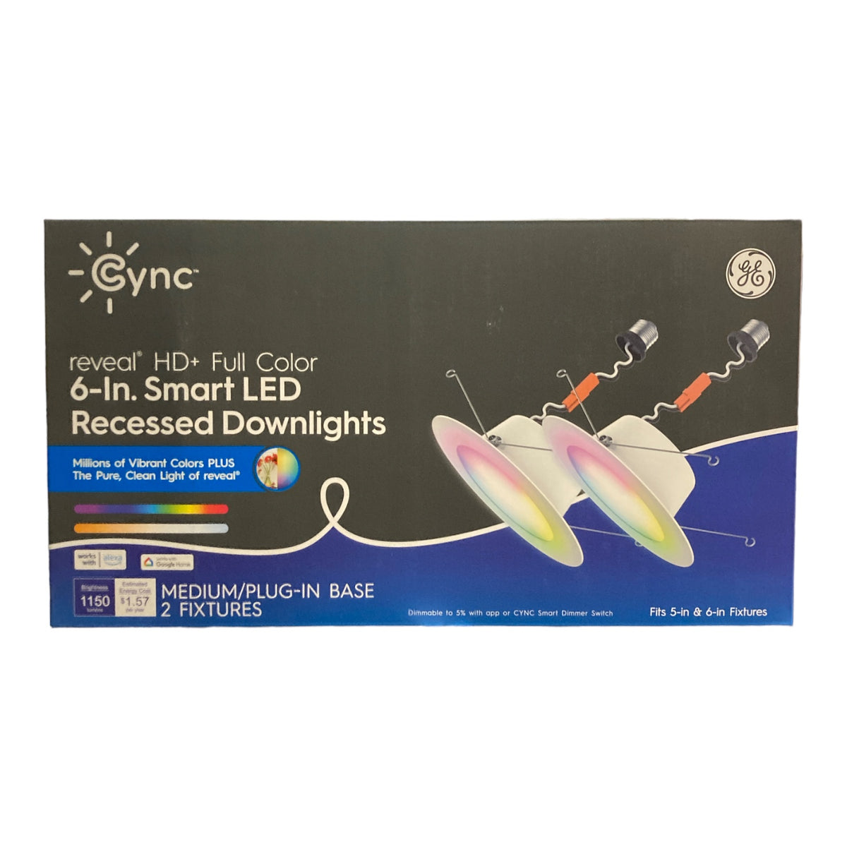 Cync Full Color Smart Recessed Can Retrofit (2 Pack) — Ewirelessgear