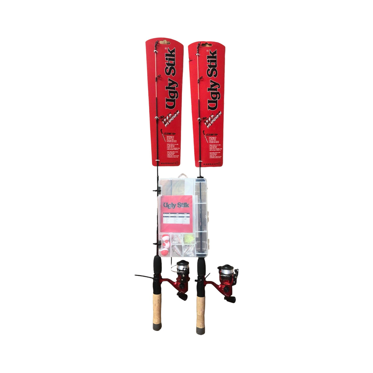 Ugly Stik Dock Runner, Complete Fishing Kit, 2 Rods and Accessories ...