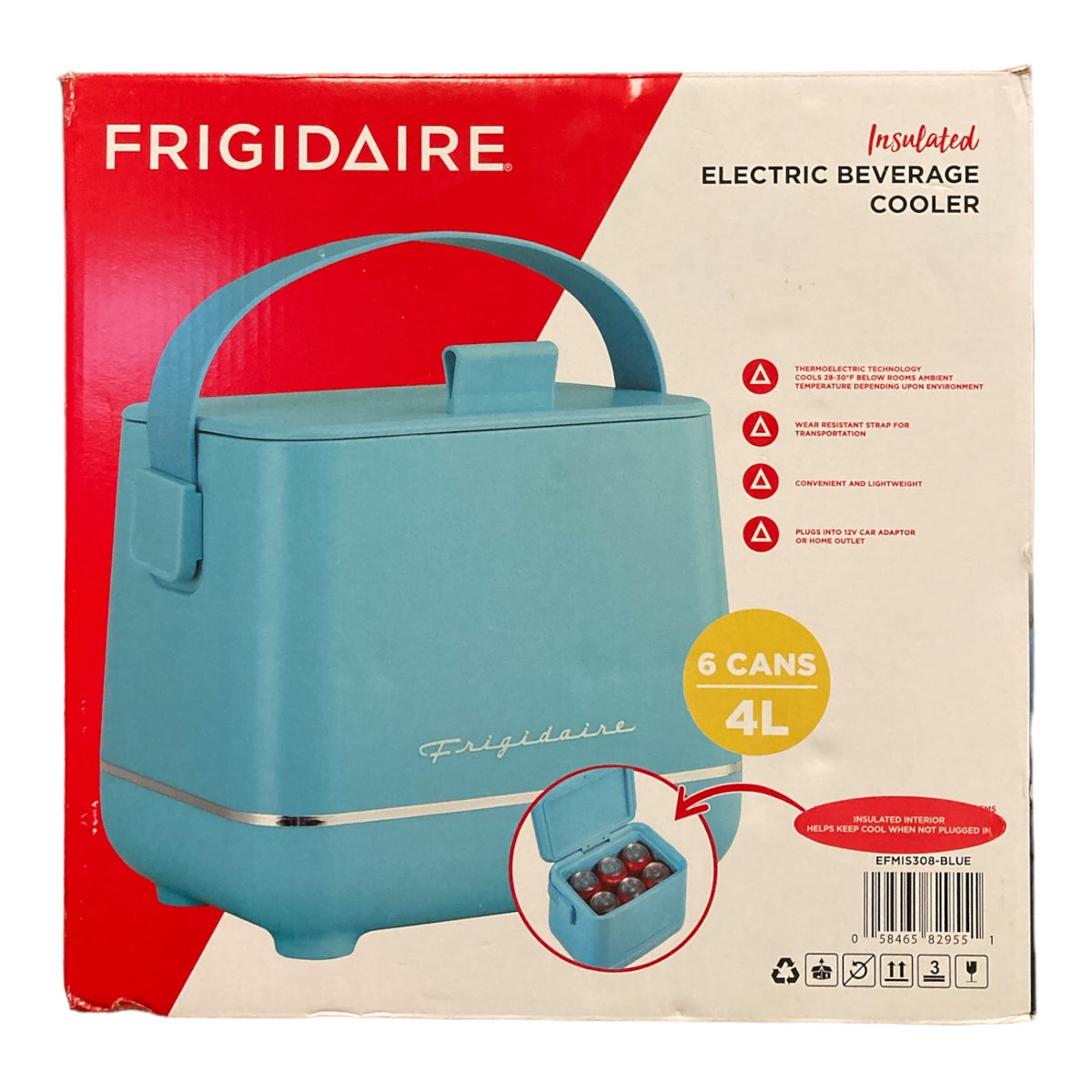 Frigidaire Insulated Electric Beverage Cooler (Blue) — Ewirelessgear