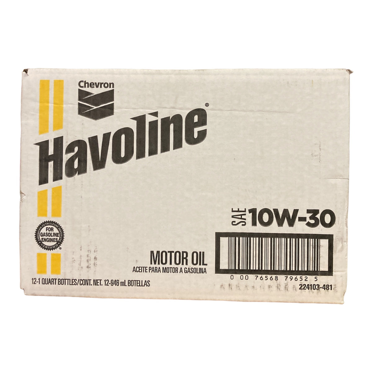 Havoline SAE 10W-30 Motor Oil 12 Bottle Pack 1 Quart Each — Ewirelessgear