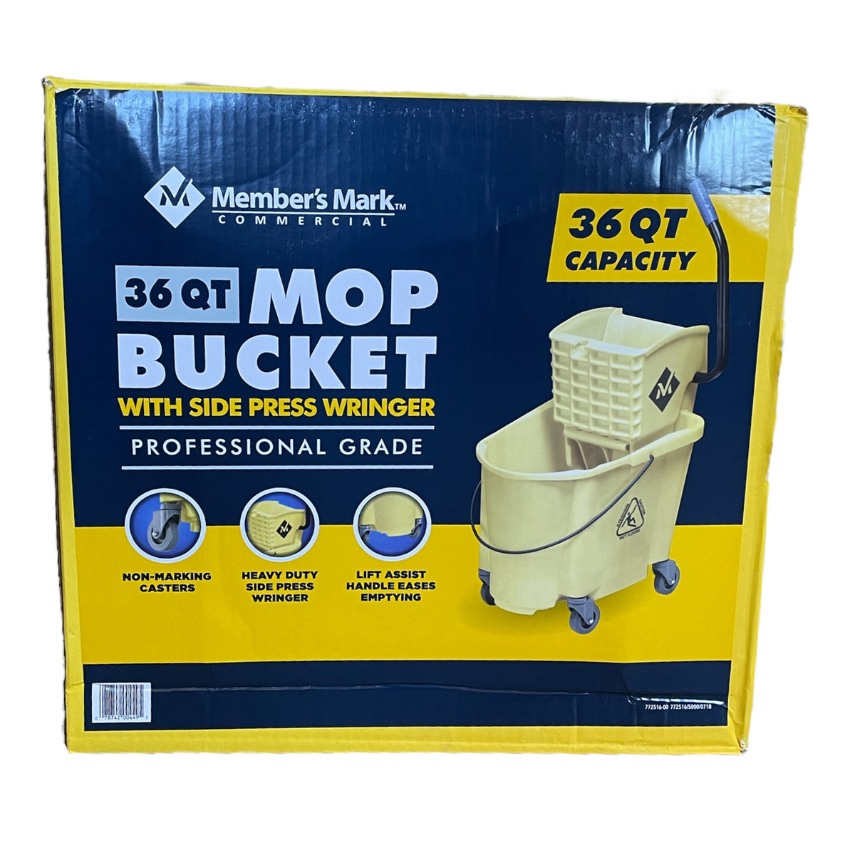 Member's Mark Commercial Mop Bucket with Wringer, 36 Quart — Ewirelessgear