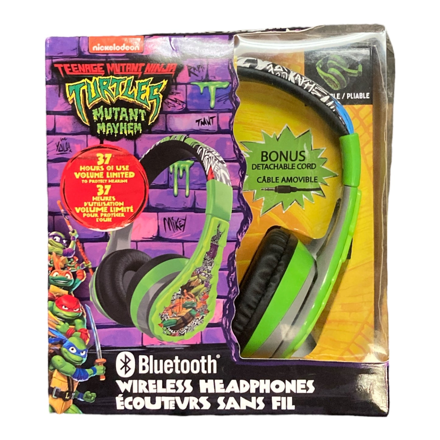 eKids - Teenage Mutant Ninja Turtles Wireless Over-the-Ear Headphones ...