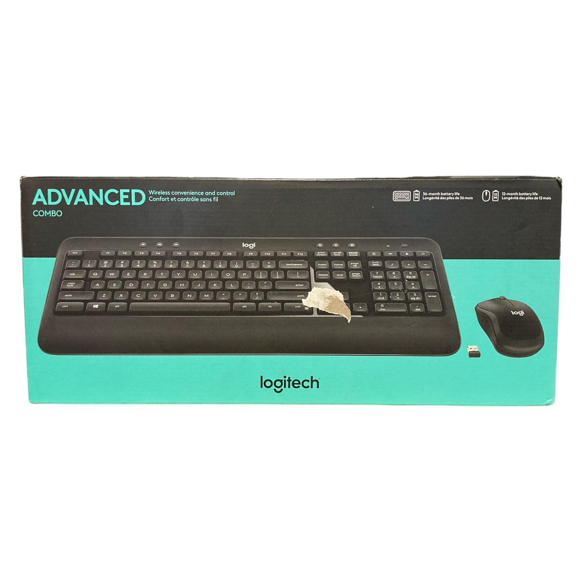 Logitech Advanced Combo Wireless Contoured Mouse And Spill Resistant K — Ewirelessgear