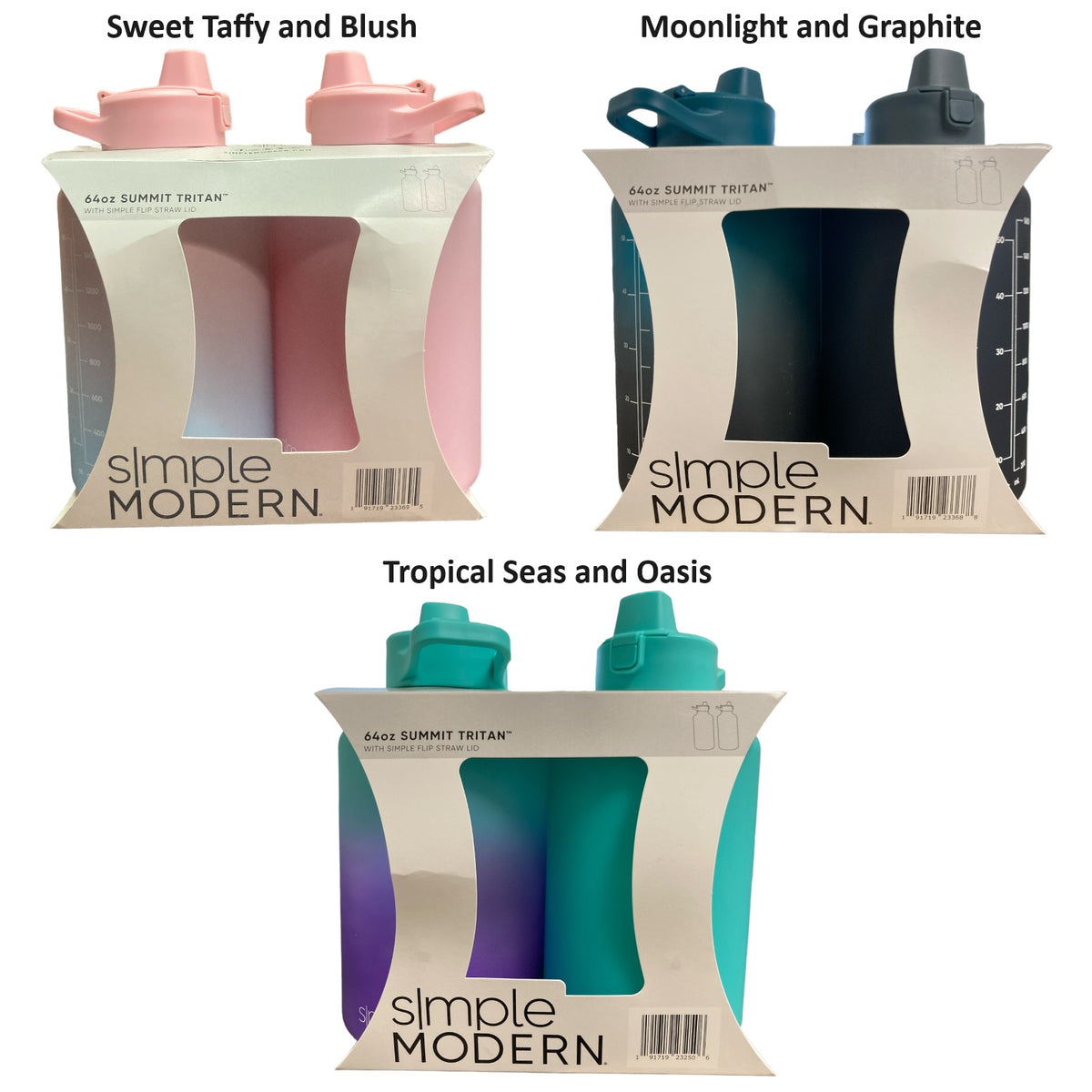 Simple Modern 64-oz Tritan Plastic Summit With Simple Flip Straw Lid 2 ...