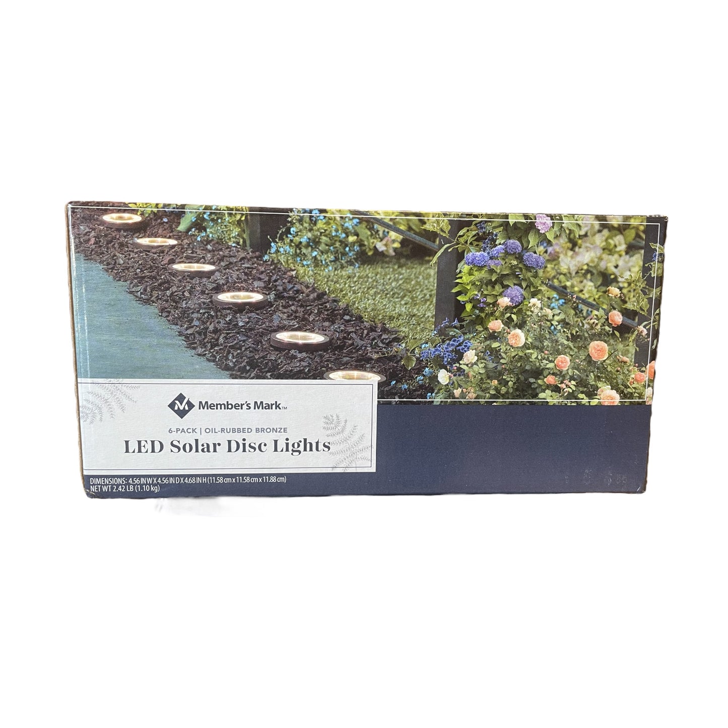 Member's Mark 6 Piece Oil-Rubbed Bronze LED Solar Disc Lights ...