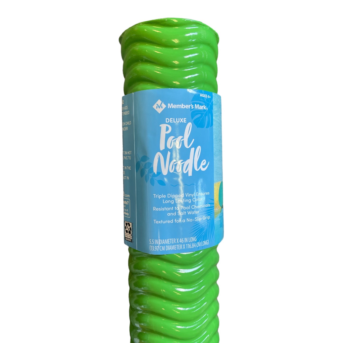Member's Mark Deluxe 46" x 5.5" Pool Noodle, Vinyl Dipped, Unsinkable ...