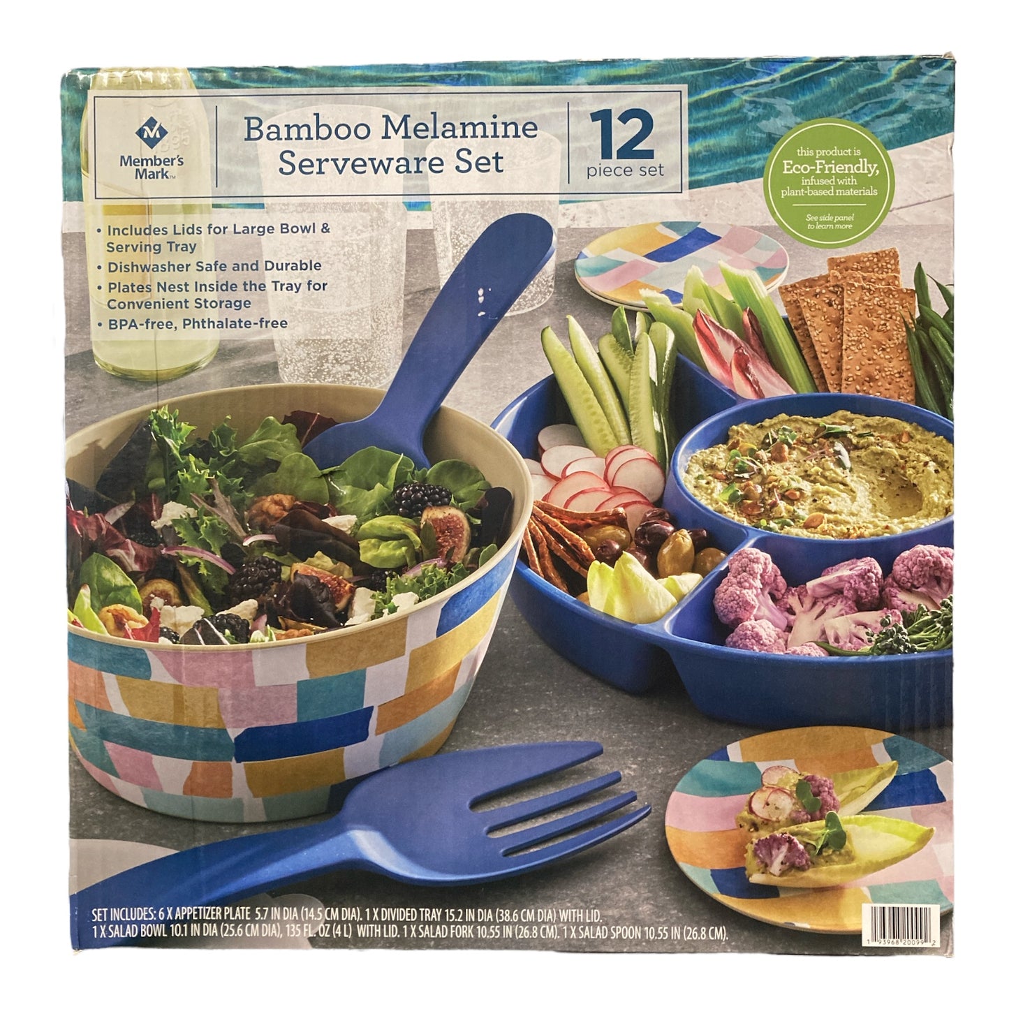 Member's Mark Melamine Serveware Set, 12 Pieces, BPA-Free – Ewirelessgear