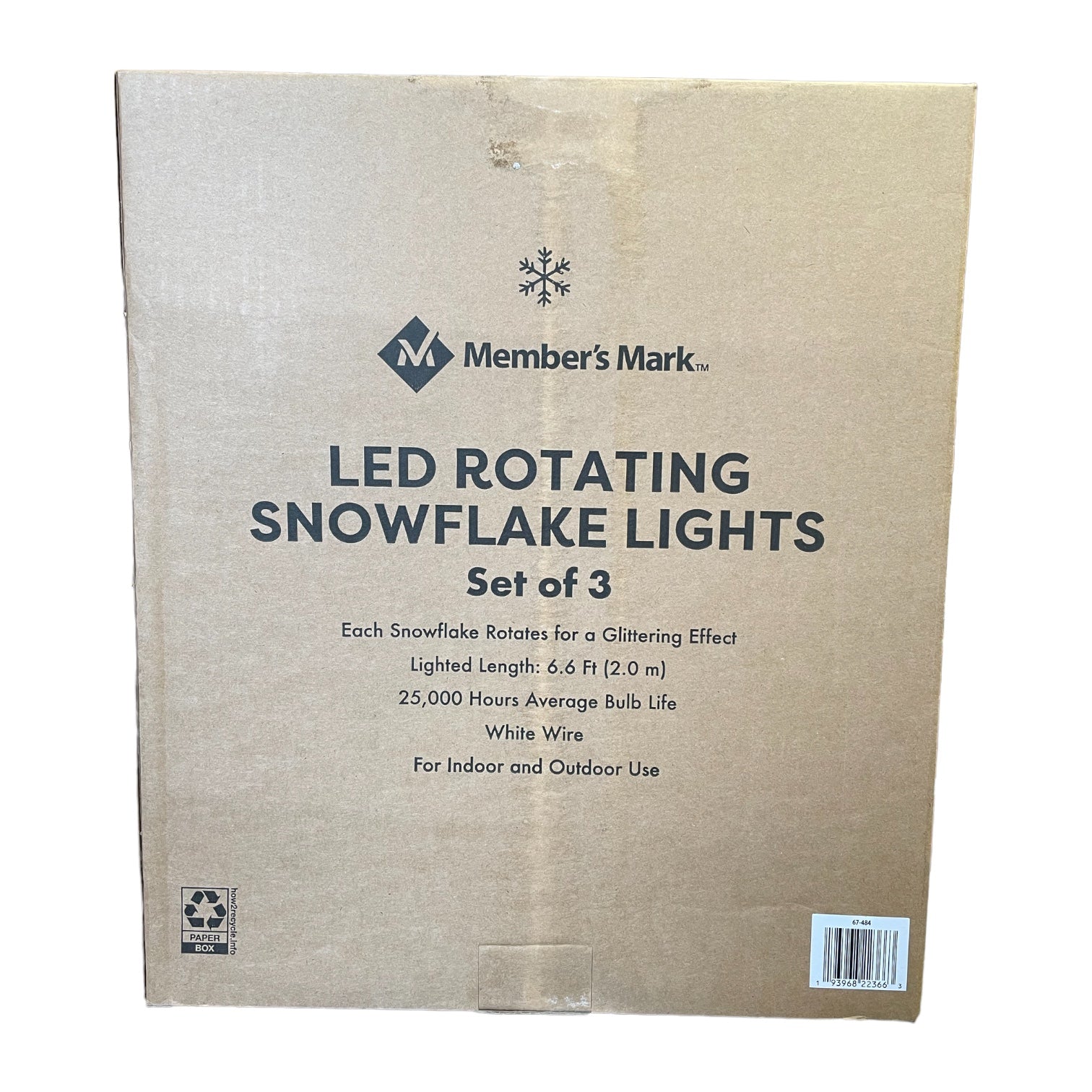 Member's Mark 3-Piece LED Rotating Snowflake Lights – Ewirelessgear