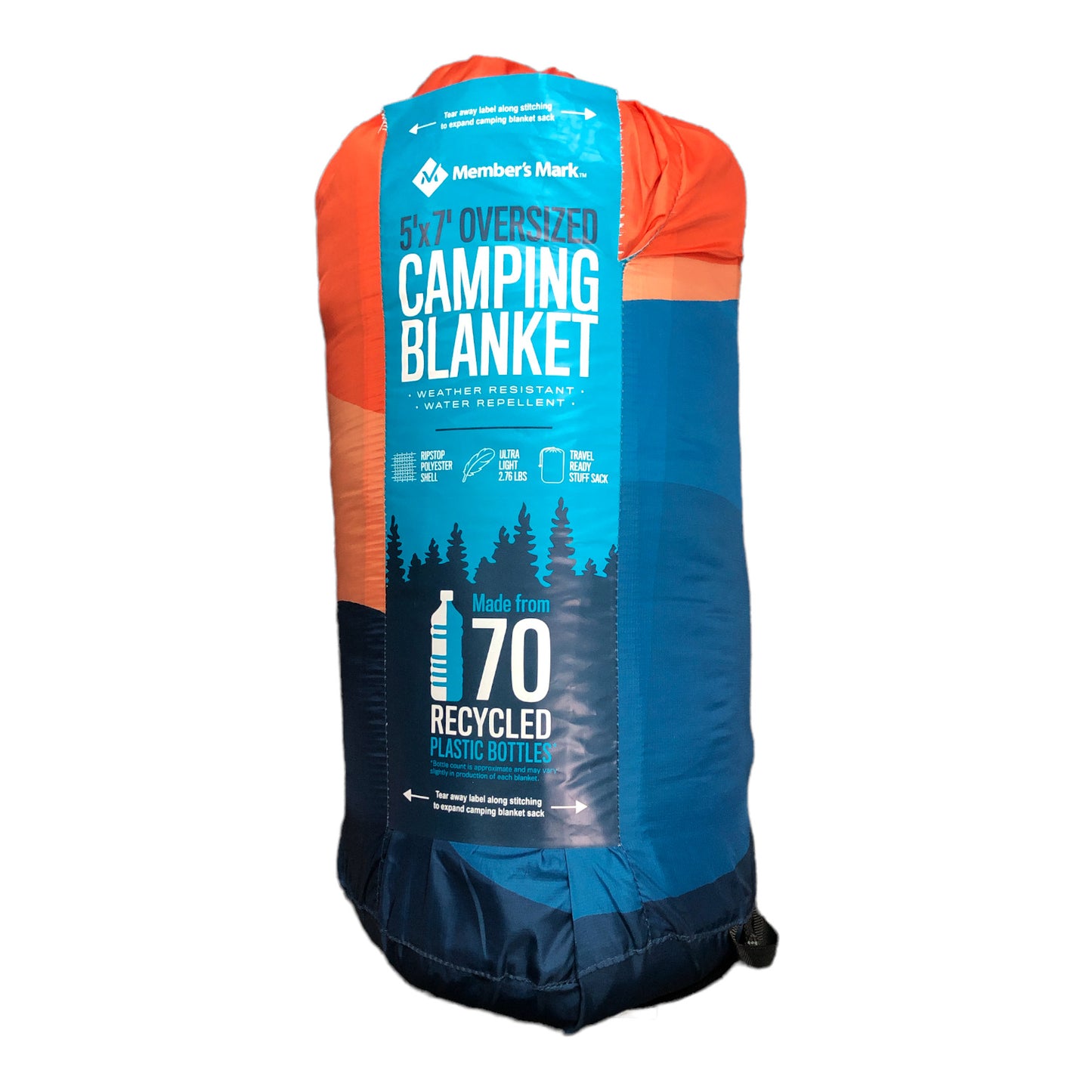 Member's Mark 5' x 7' Oversized Camping Blanket, Abstract Mountains ...