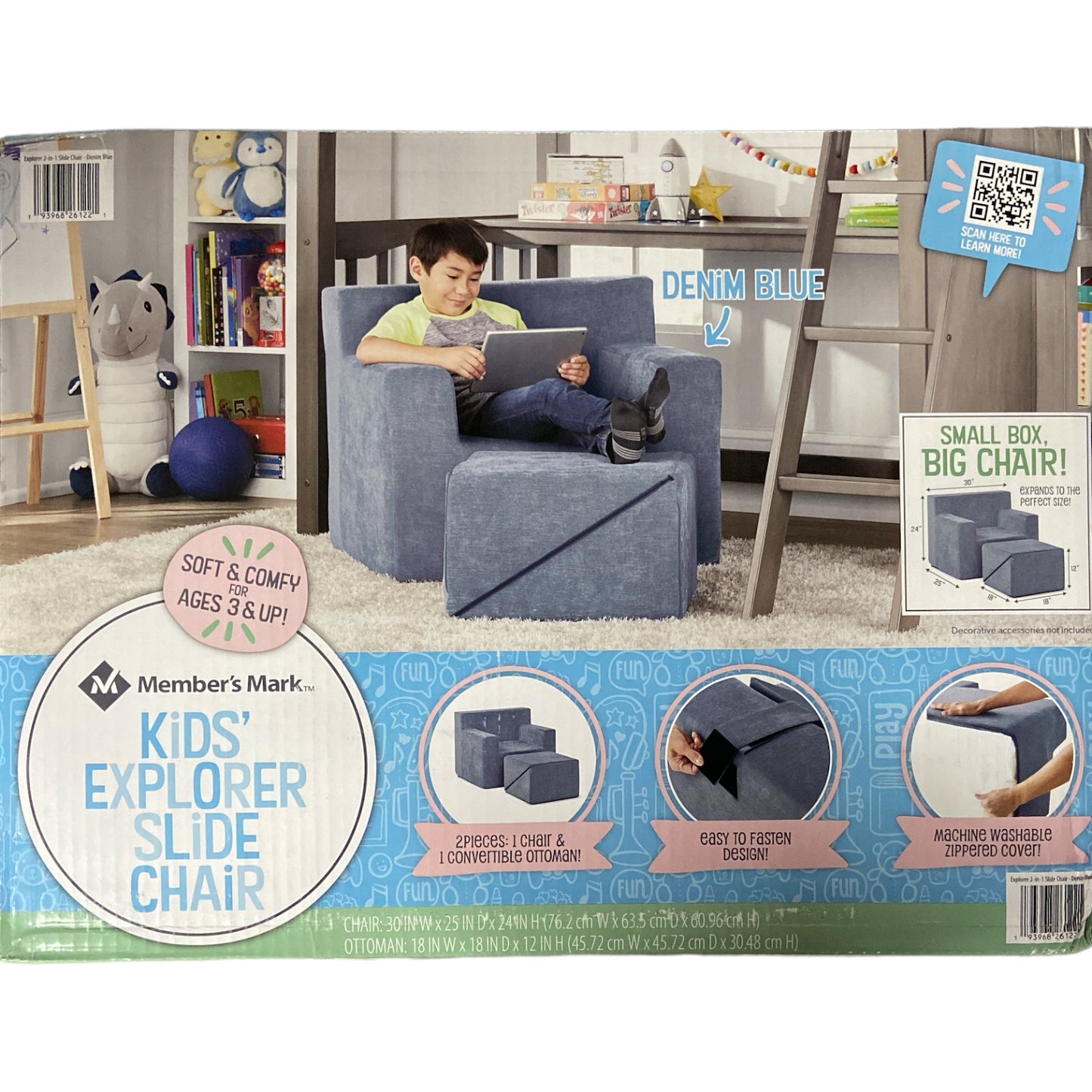 Member's Mark Kids' Convertible Explorer 2-in-1 Slide Chair – Ewirelessgear