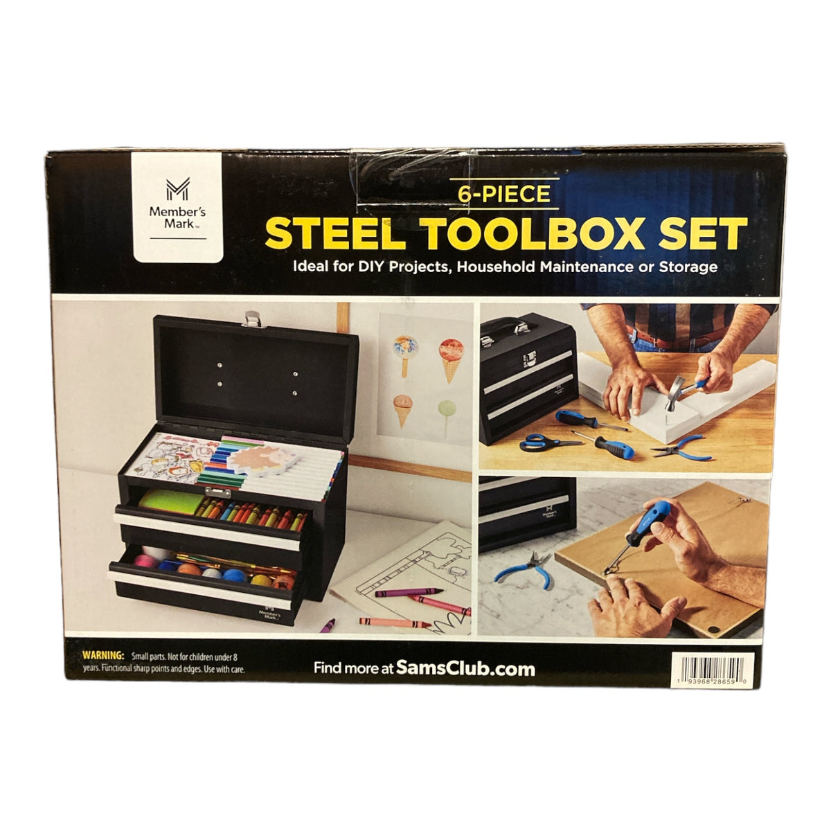 Member's Mark 11" Toolbox with 5 Piece Tool Set - Black — Ewirelessgear