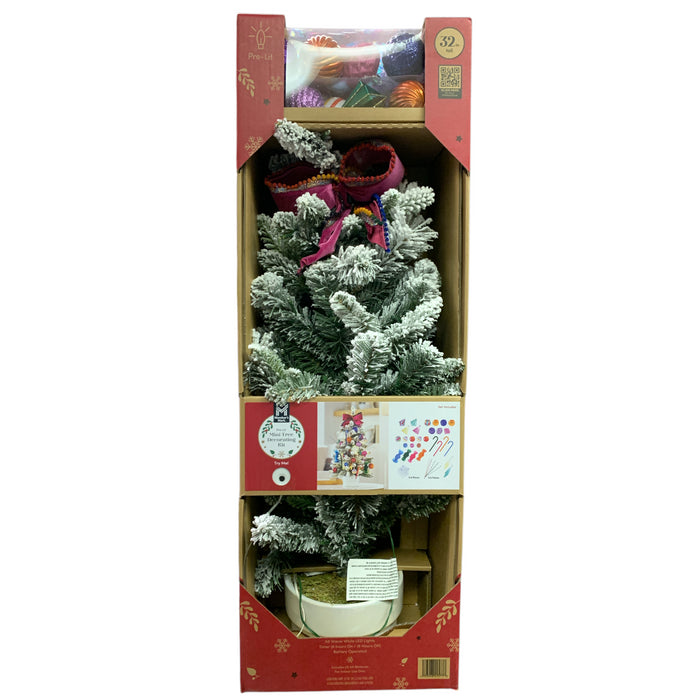 Member's Mark 50 Warm White Pre-Lit Mini Tree & Decorating Kit (Purple ...