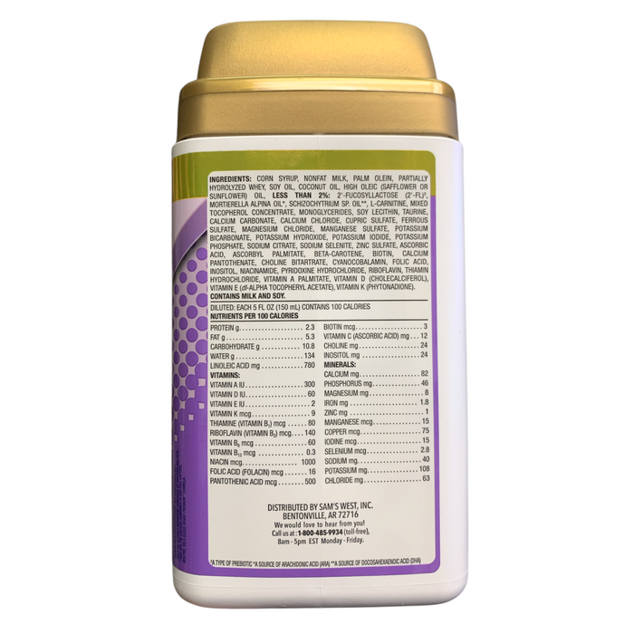 Member's Mark Gentle Premium Infant Formula Powder with Iron, 48oz ...