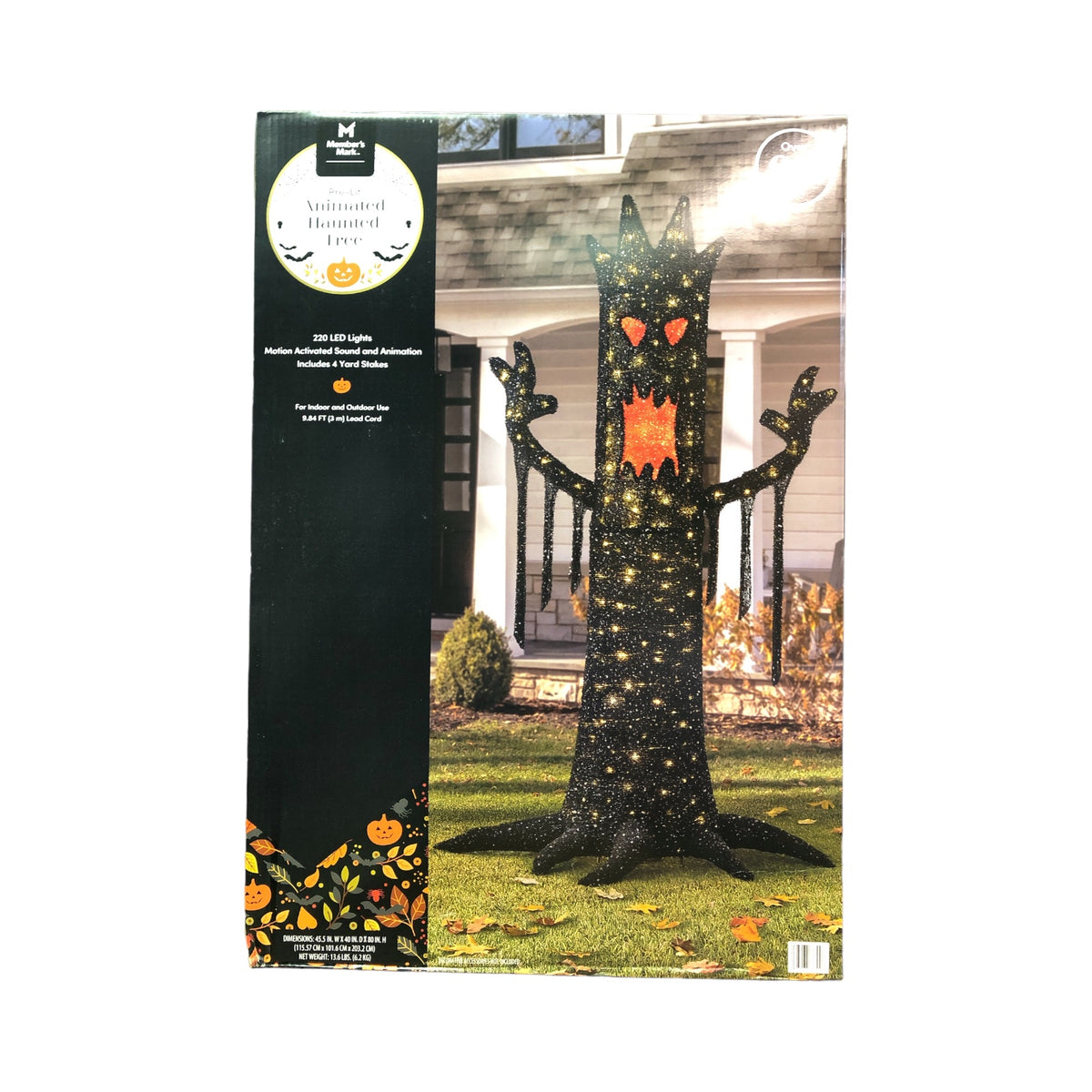 Member's Mark 80" Pre-Lit Animated Haunted Tree Halloween Decoration ...