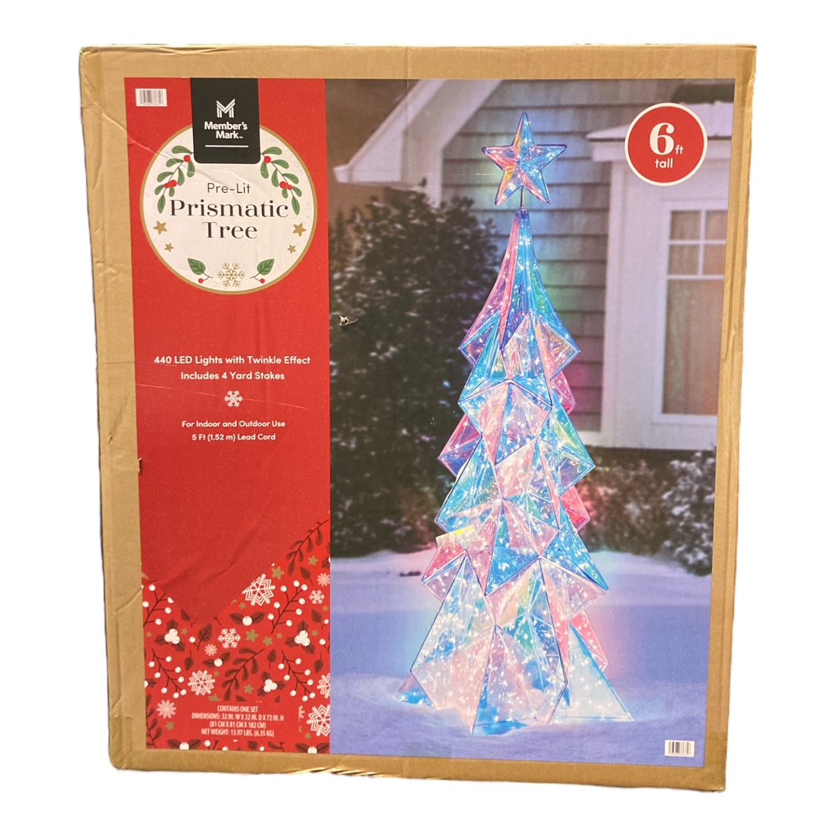 Member's Mark 6' Pre-Lit Prismatic Tree — Ewirelessgear
