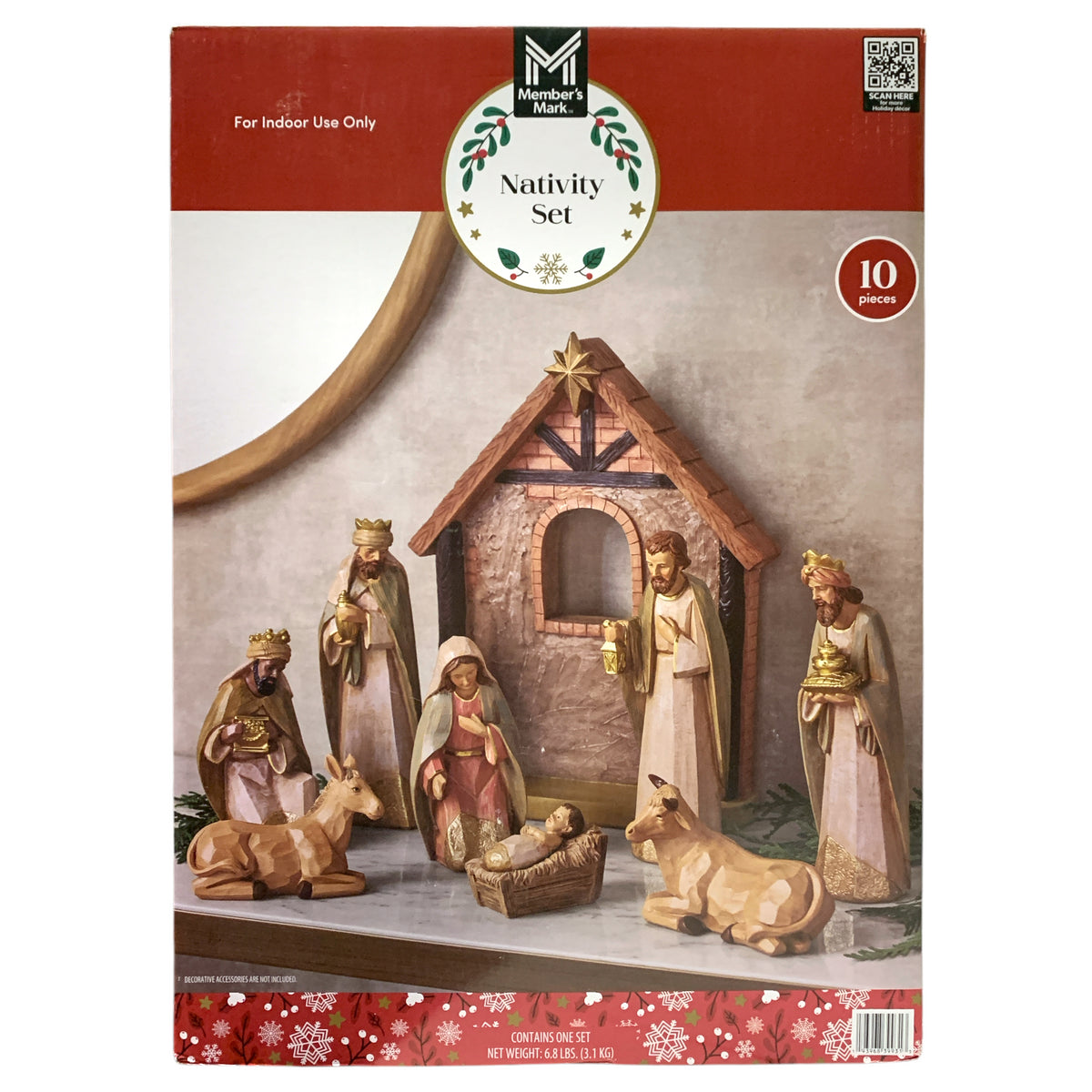 Member's Mark 10-Piece Hand-Painted High-Quality Resin Nativity Set ...