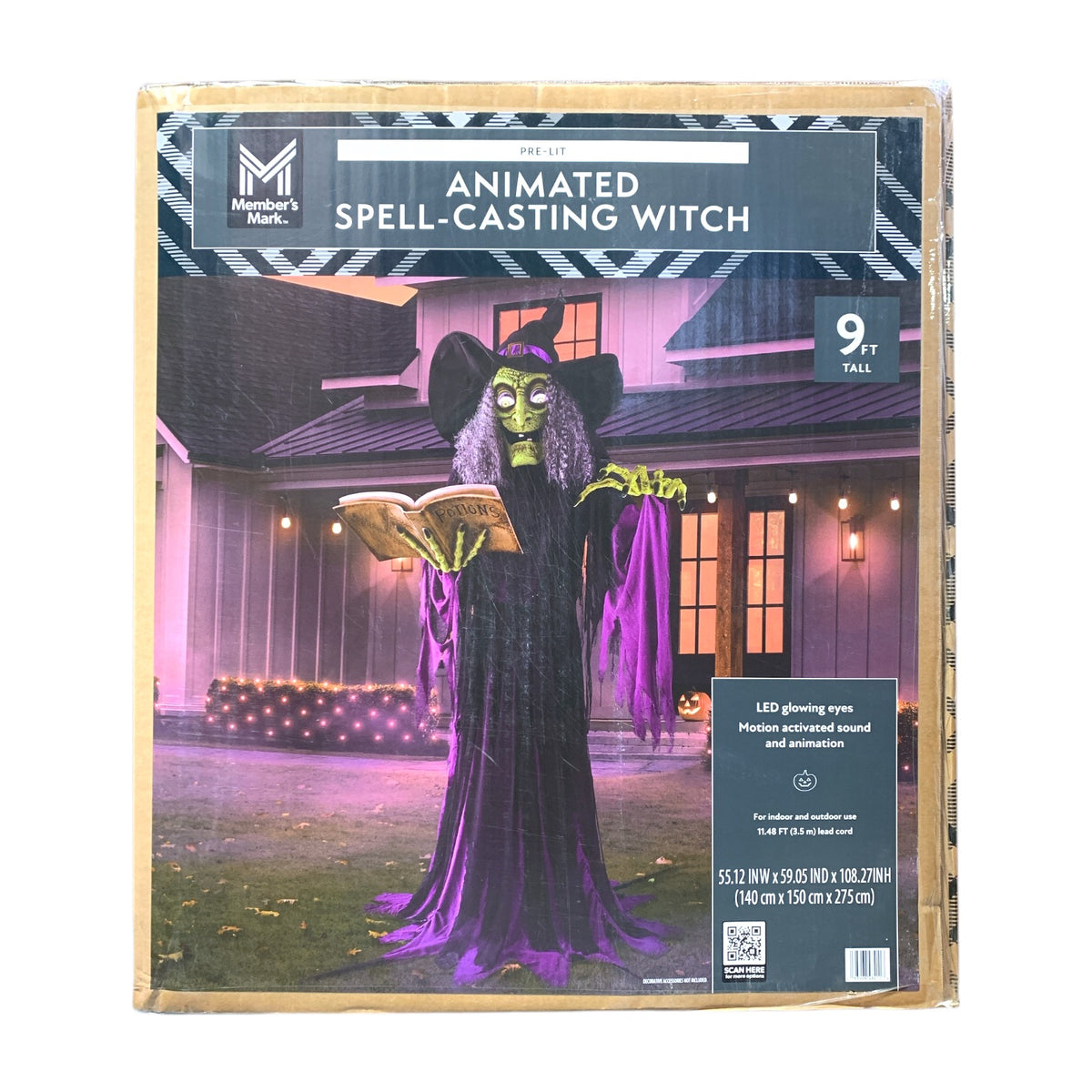 Member's Mark 9-Foot Pre-Lit Animated Spell-Casting Witch — Ewirelessgear