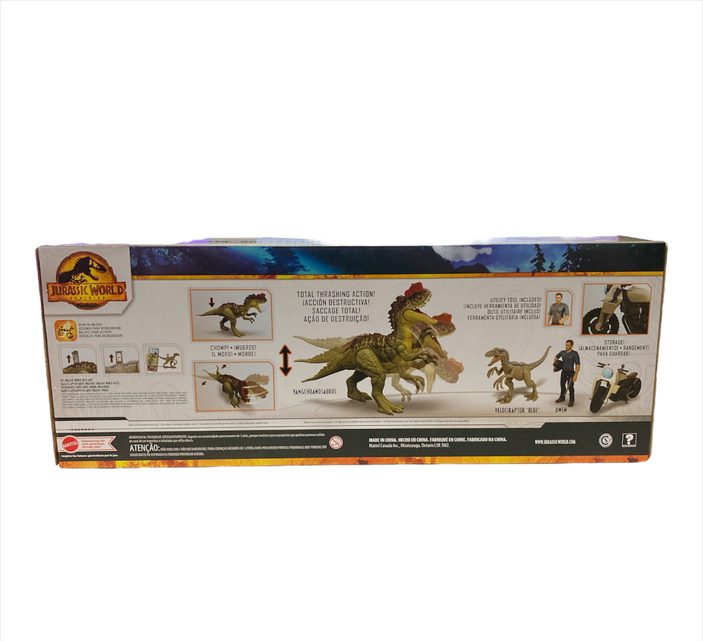 Mattel Jurassic World: Dominion 3 Toy Bundle: Owen & Blue Velociraptor ...