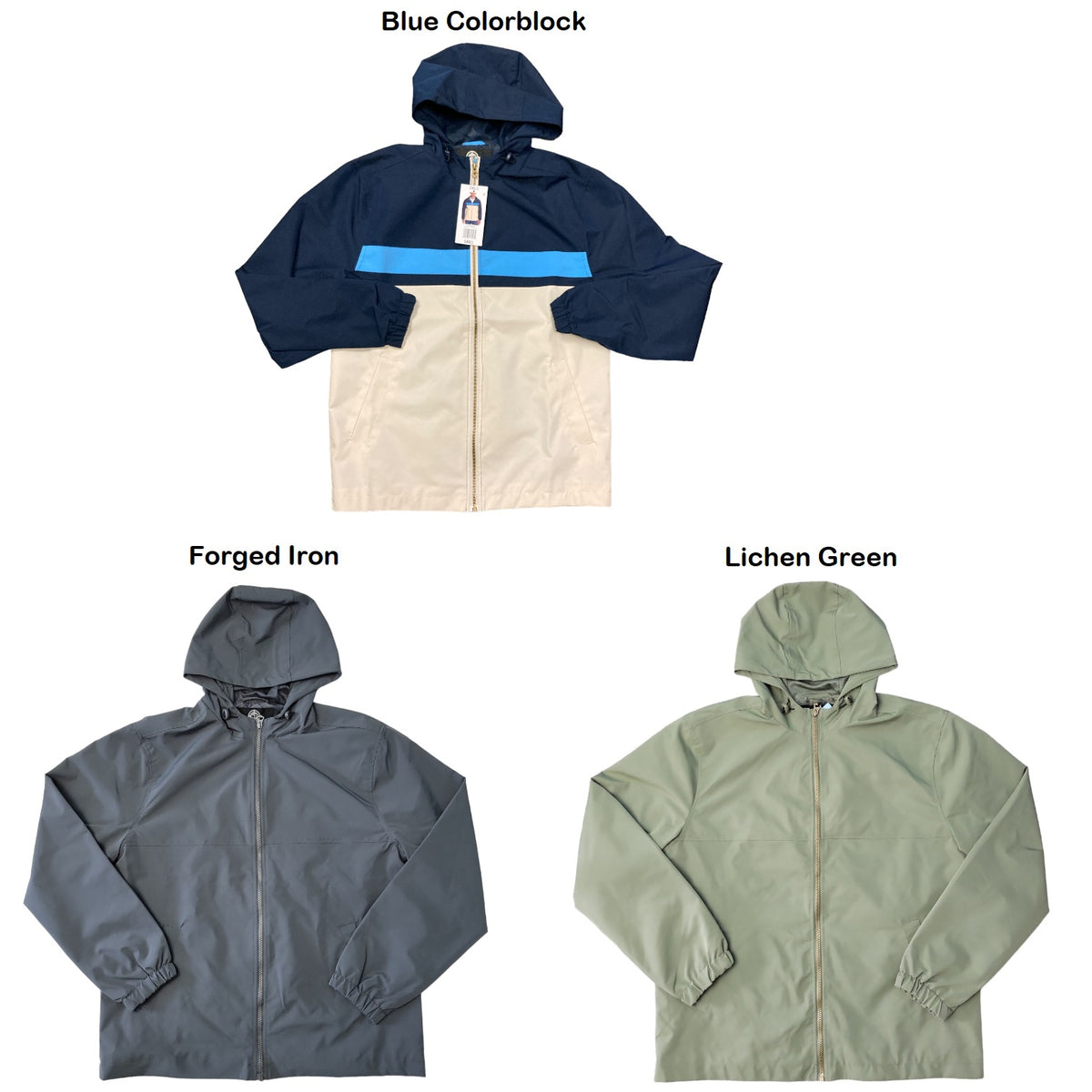 WP Weatherproof Men's Full Zip Lightweight Hooded Rain Jacket ...