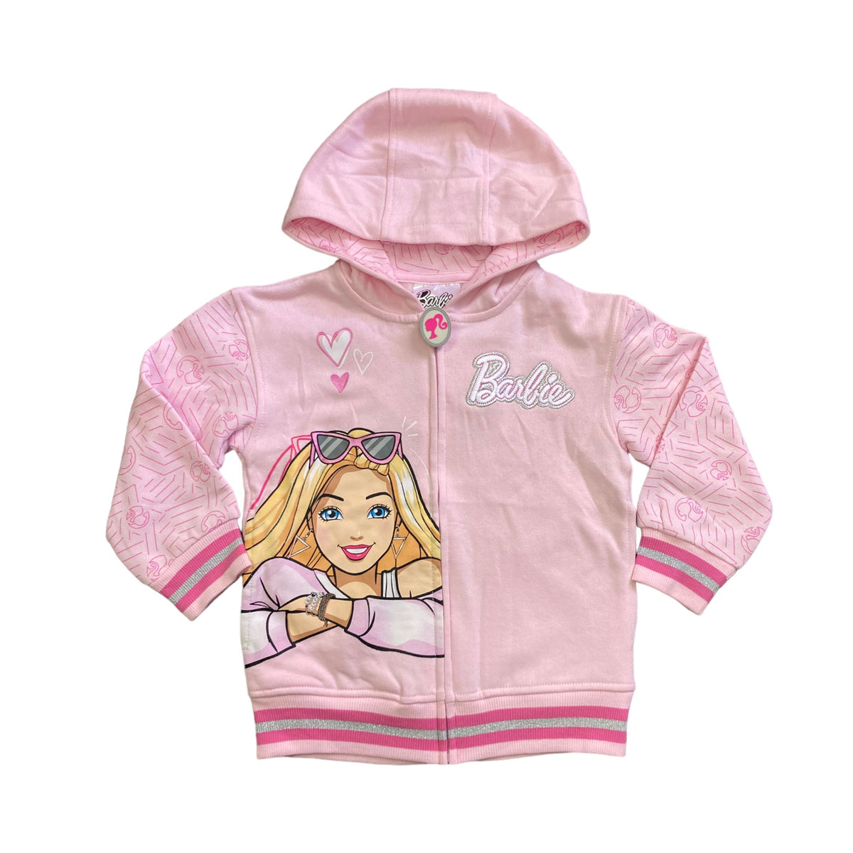 Barbie Girl's Character Full Zip Hooded Jacket — Ewirelessgear