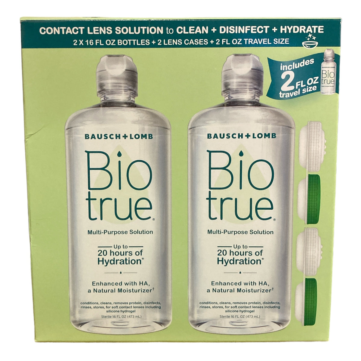 Biotrue Contact Lens Solution for Soft Contact Lenses (10 oz. 2 pk ...