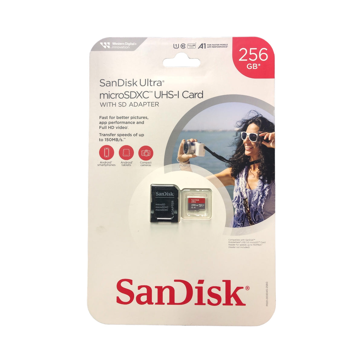 SanDisk Ultra microSDXC UHS-I Card with SD Adapter with High Speed Tra ...