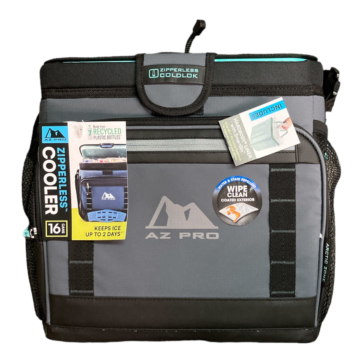 AZ Pro 16-Can Zipperless ColdLok Water and Stain Repellent Cooler, Gre ...