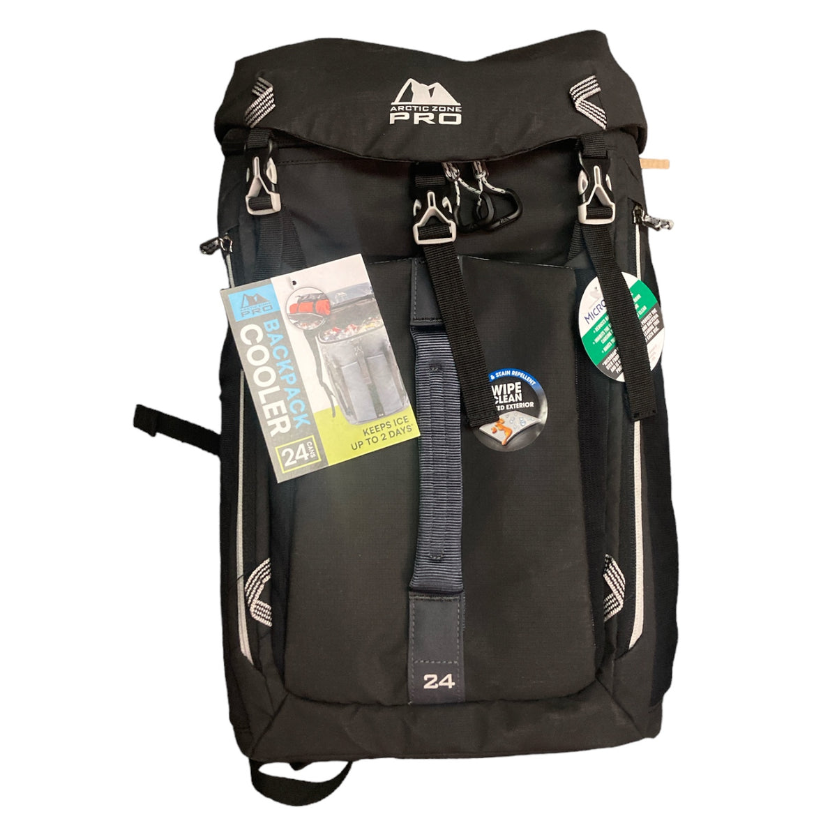 Arctic Zone Pro 24 Can Leak Proof Insulated Easy Clean Backpack Cooler ...