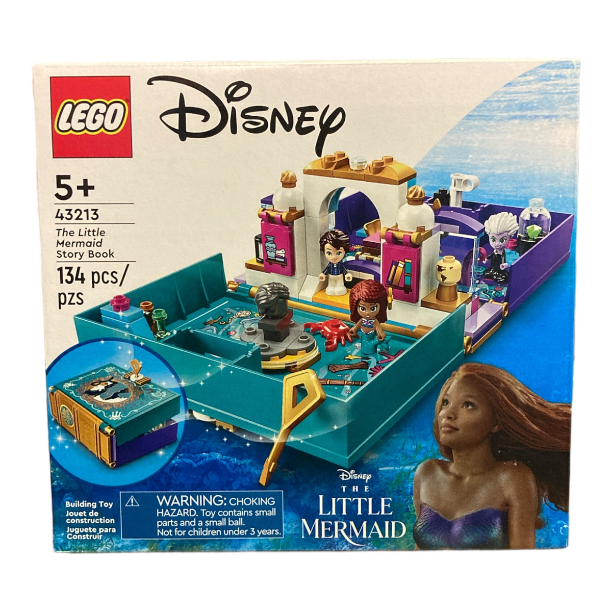 LEGO Disney The Little Mermaid Story Book Building Toy with Micro-Doll ...
