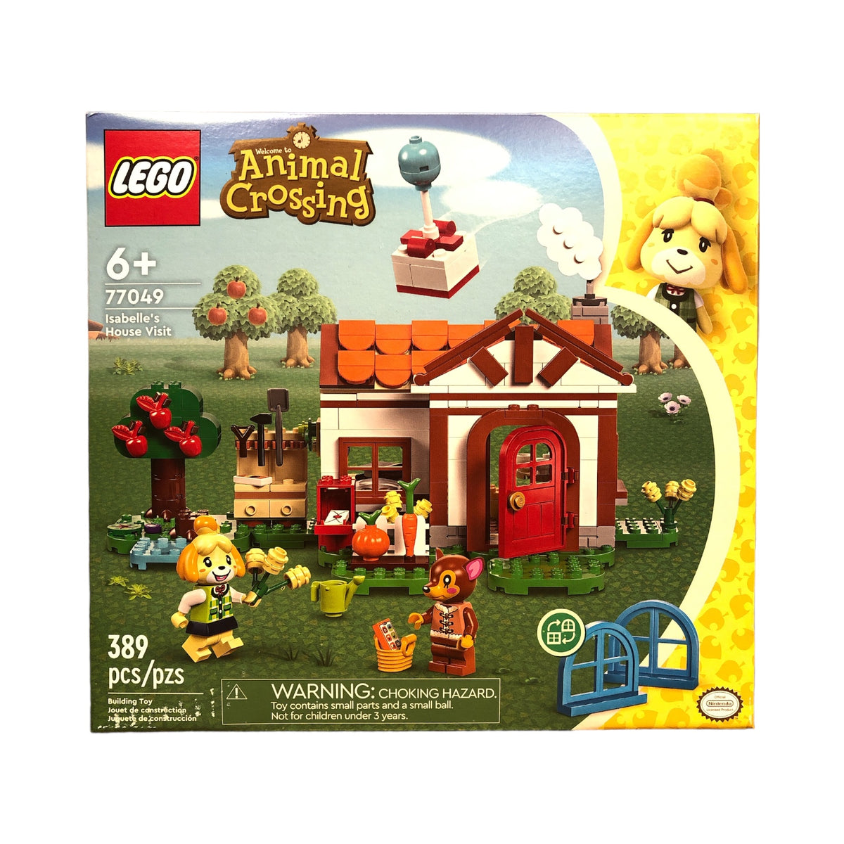 Lego Animal Crossing Isabelle's House Visit 389 Piece Building Playset ...