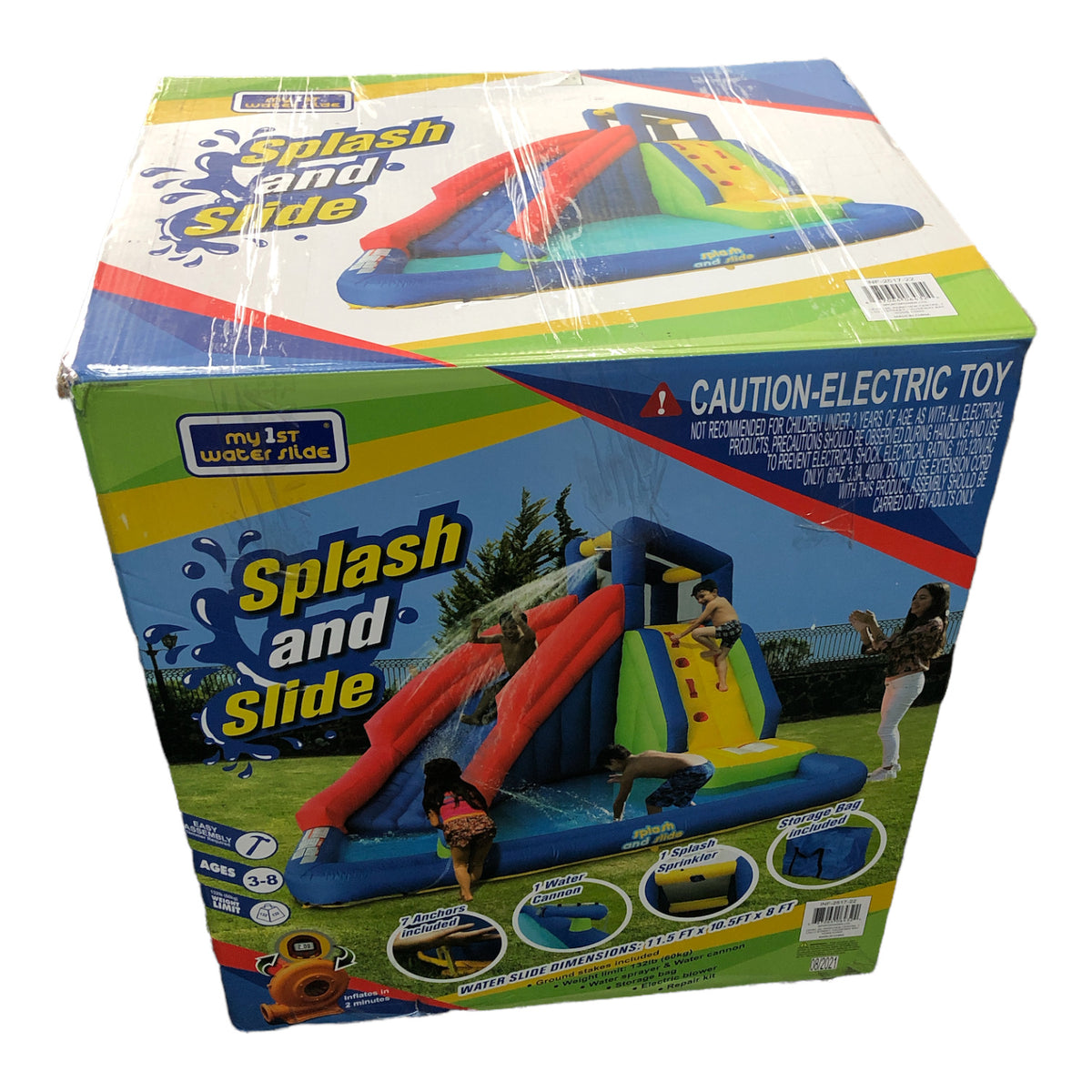 My First Waterslide Splash and Slide, Easy Assmebly, 132lb Limit ...