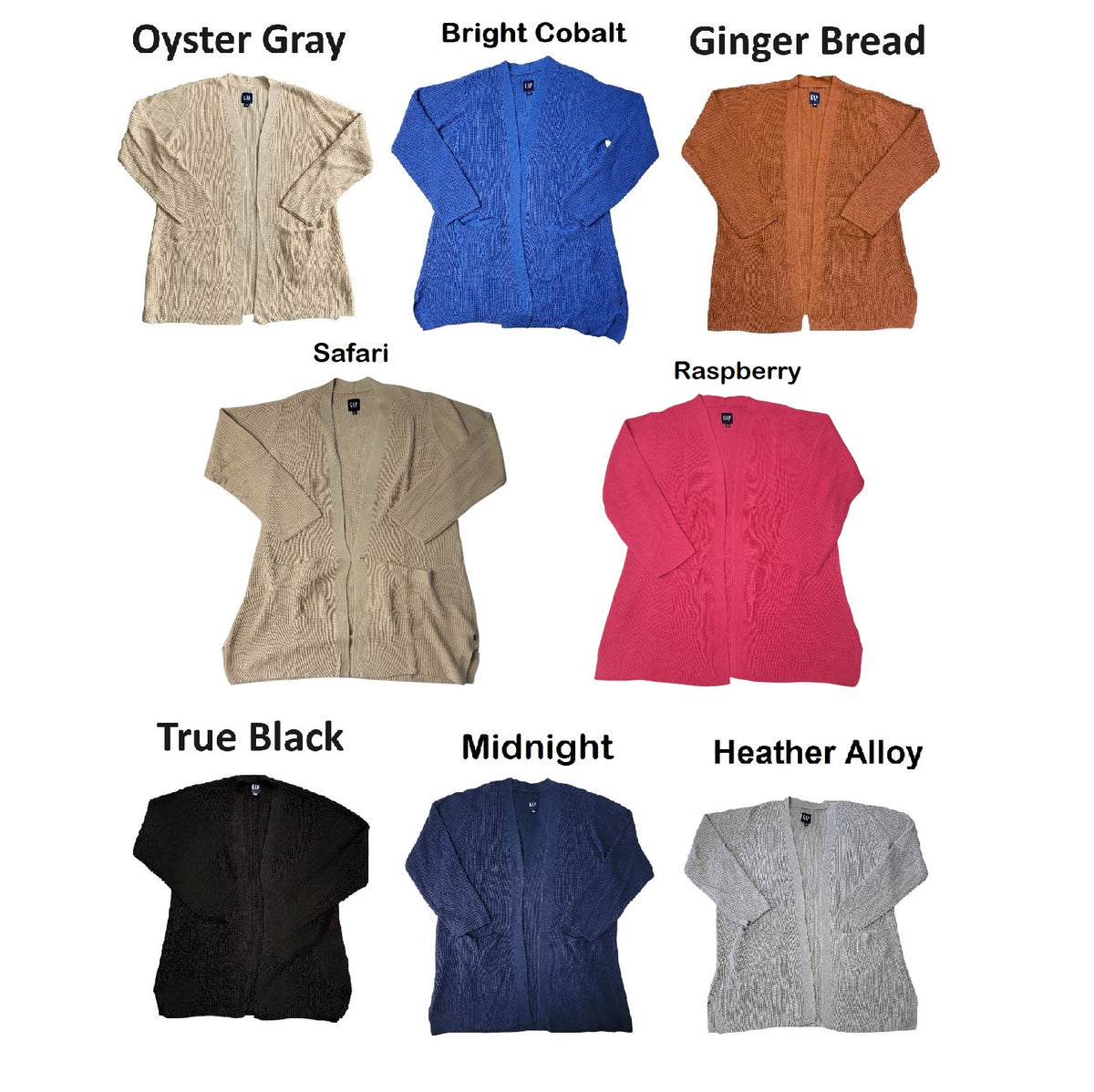 GAP Ladies Long Sleeve Open Soft Knit Cardigan, GP005840 — Ewirelessgear