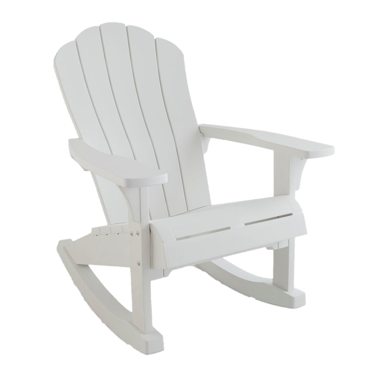 Keter Everest Adirondack Rocking Chair, Resin Frame, 38"Dx31.5"Wx40.5 ...