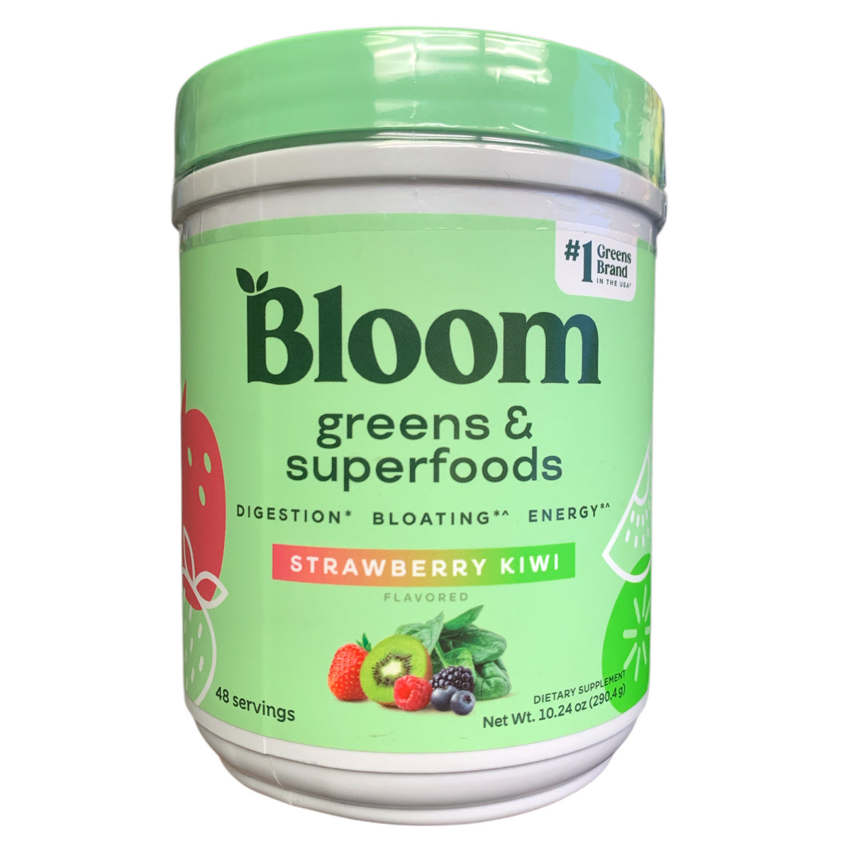Bloom Nutrition Greens & Superfoods Supplement Powder, Strawberry Kiwi ...