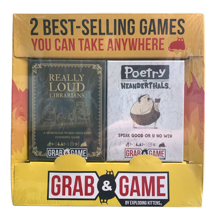 Grab & Game 2-Pack Party Games, Really Loud Librarians & Poetry for Ne ...
