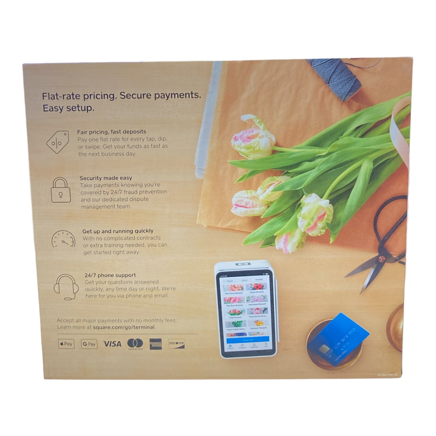 Square Credit/Debit Card Terminal for Contactless Chip/Magstripe Payme ...