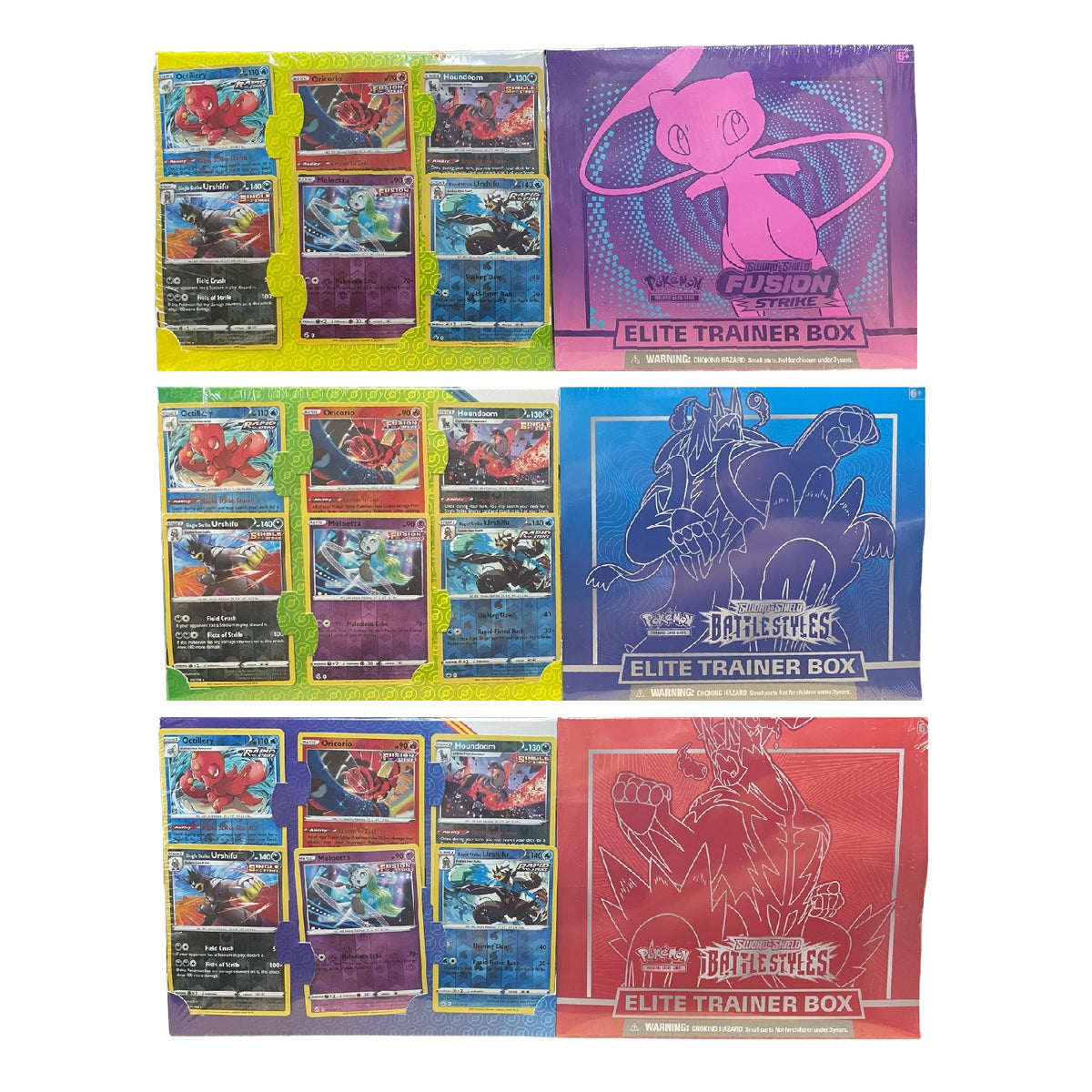 Pokemon TCG: Sword & Shield Elite Trainer Box with Bonus 6 Promo Cards ...
